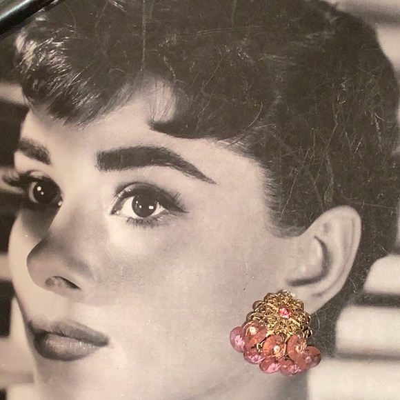 Jewelry | Cha Cha Vintage Earrings Flower Clip Ons Available Taupegold ...